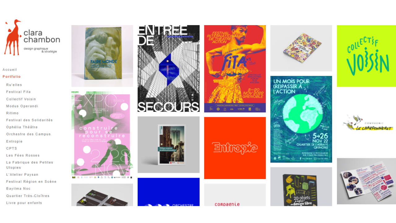 50 exemples de portfolio pour inspirer le votre