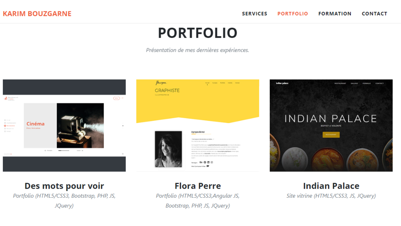 50 exemples de portfolio pour inspirer le votre