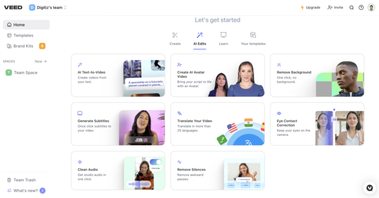 VEED.IO : que vaut cet éditeur vidéo boosté par l'IA