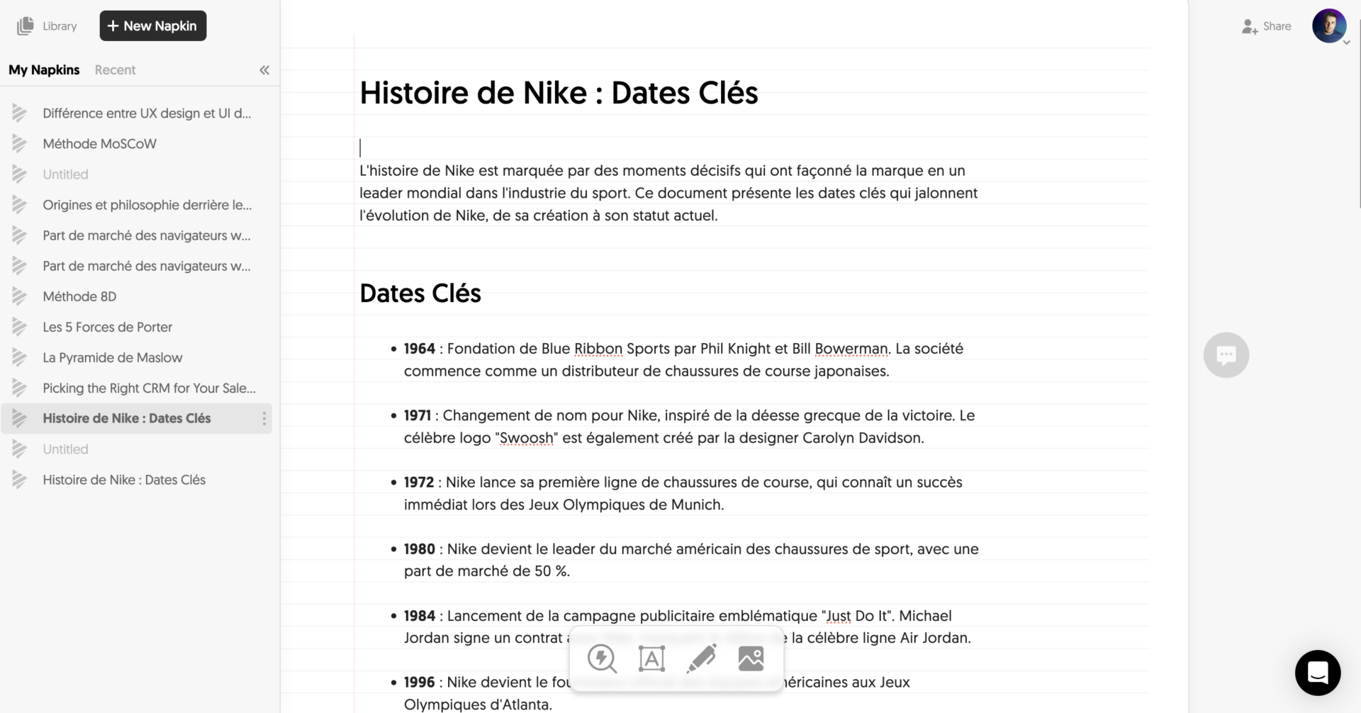 Napkin : Une IA qui transforme votre texte en schéma ou graphique