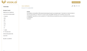 Vook.ai : Que vaut cet outil de transcription d'audio